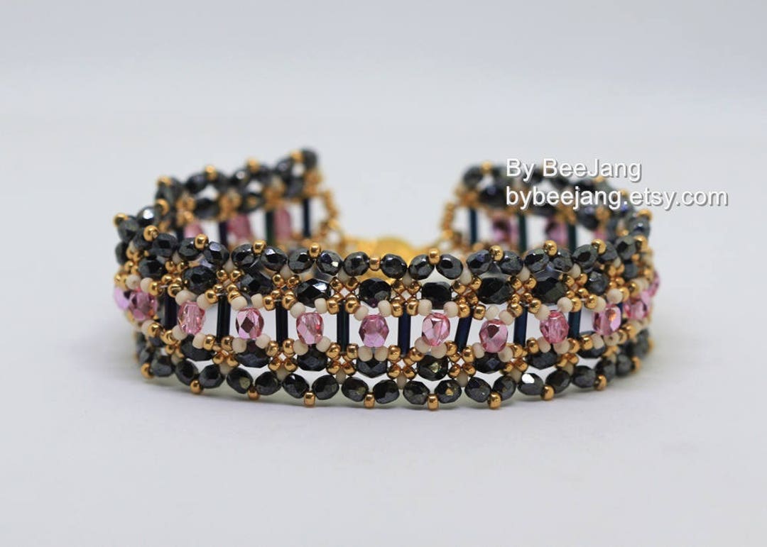 Beadweaving Pattern, Simone, Bracelet Tutorials, PDF - Etsy