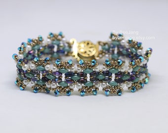 Beading Tutorials and Patterns, Beadwork Bracelet Easy Jewelry Making Pattern, PDF Seed Bead ...