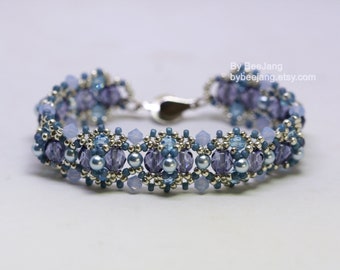 Beading Tutorials Iris Bracelet Digital Download PDF | Etsy