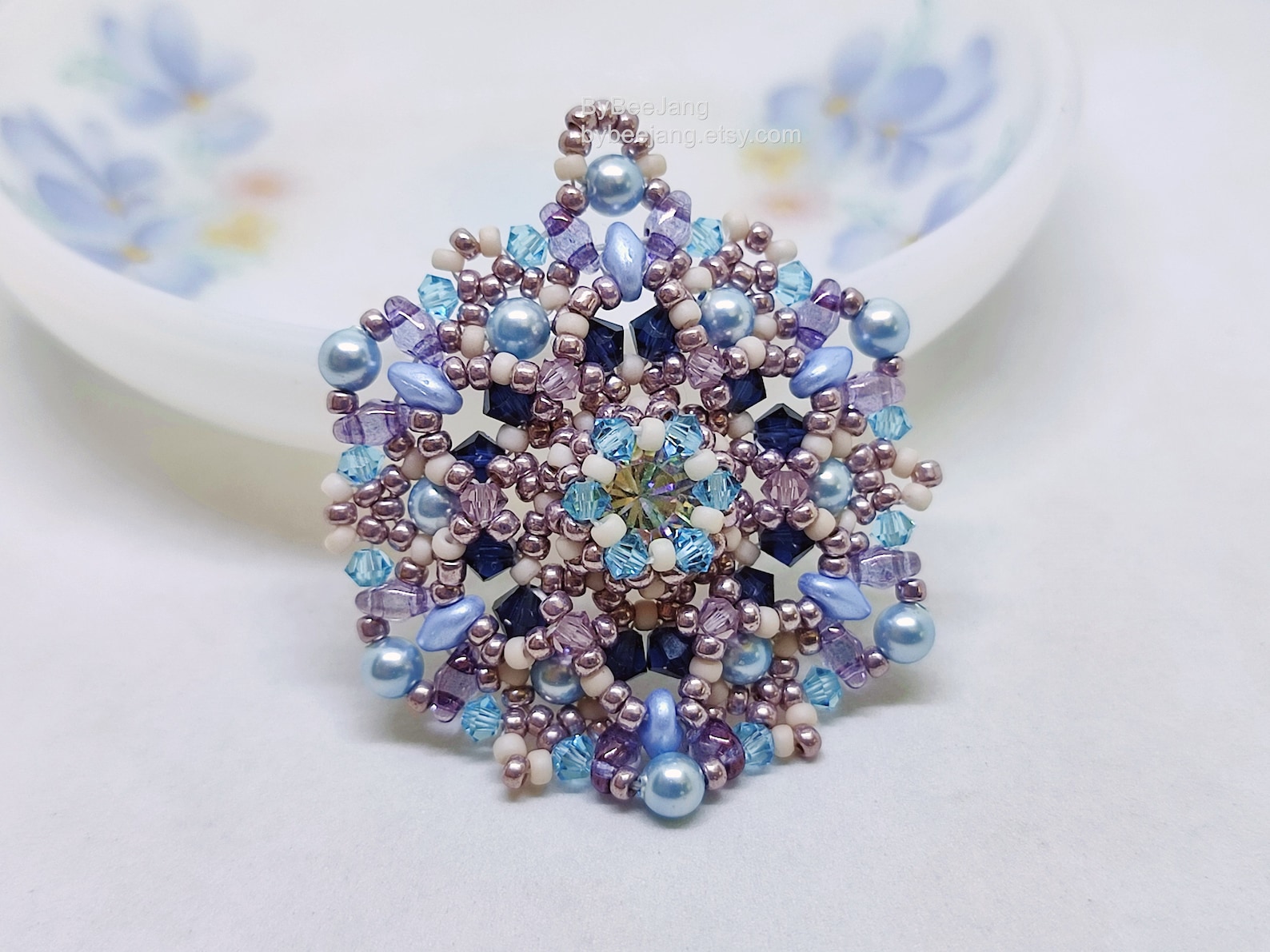 Penndant Pattern, Ophelia, Beading Tutorials, Digital Download, PDF - Etsy
