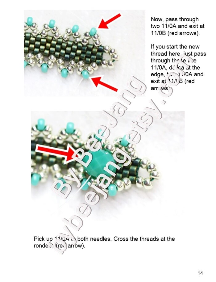 Bracelet Tutorial - Elanor - Beading Pattern - PDF - Etsy