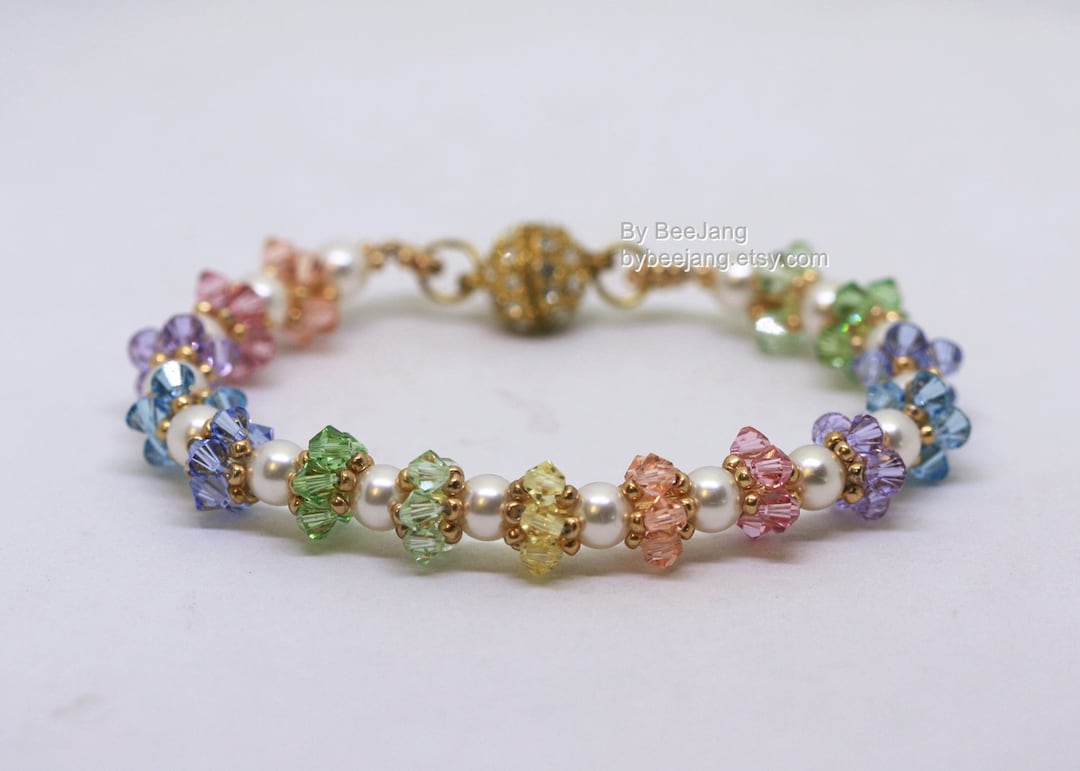 Beading Tutorials, Iris Bracelet, Digital Download, PDF - Etsy