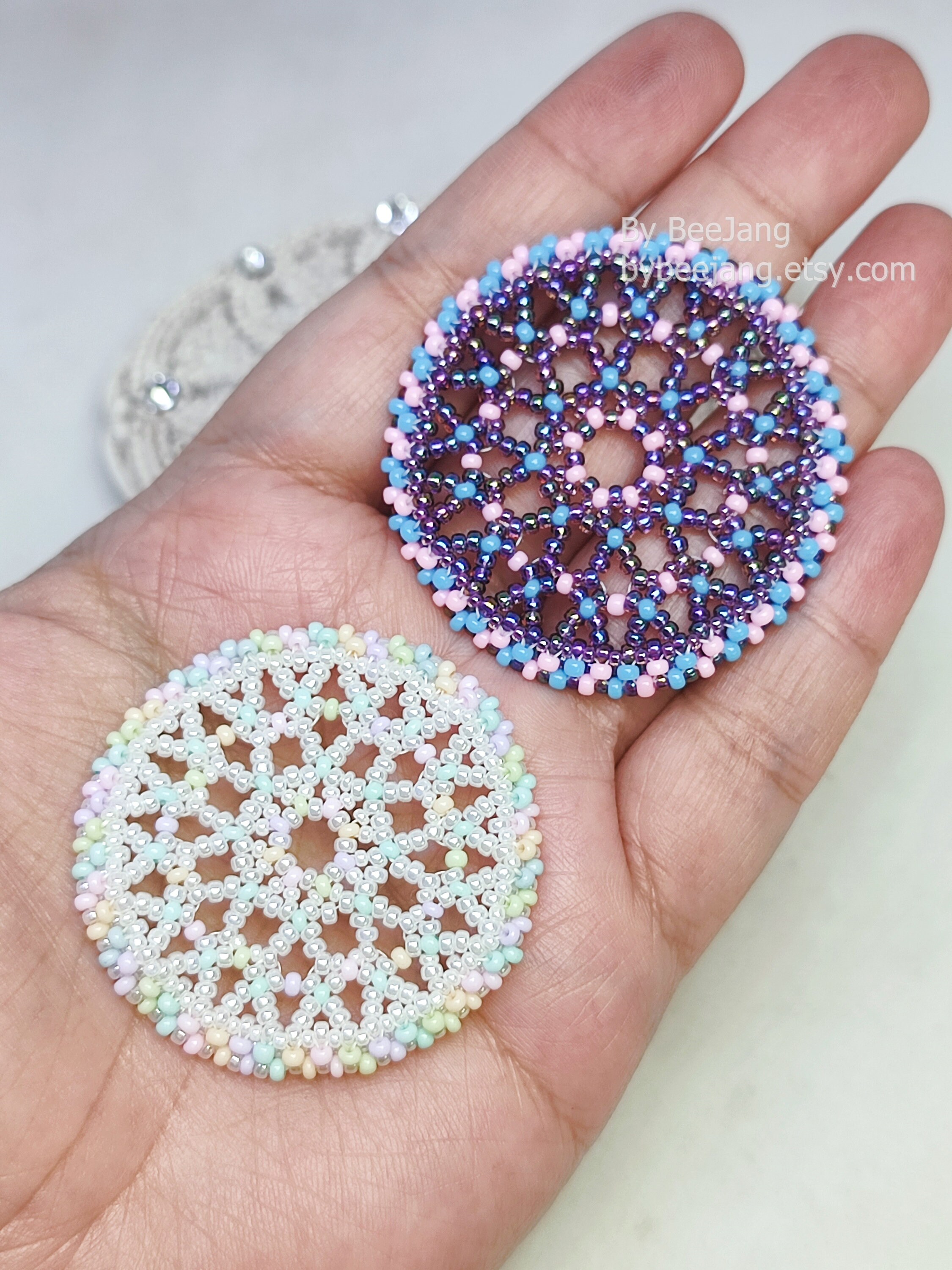 Wheel Pendant Beading Pattern: Olwyn PDF Tutorial - Etsy