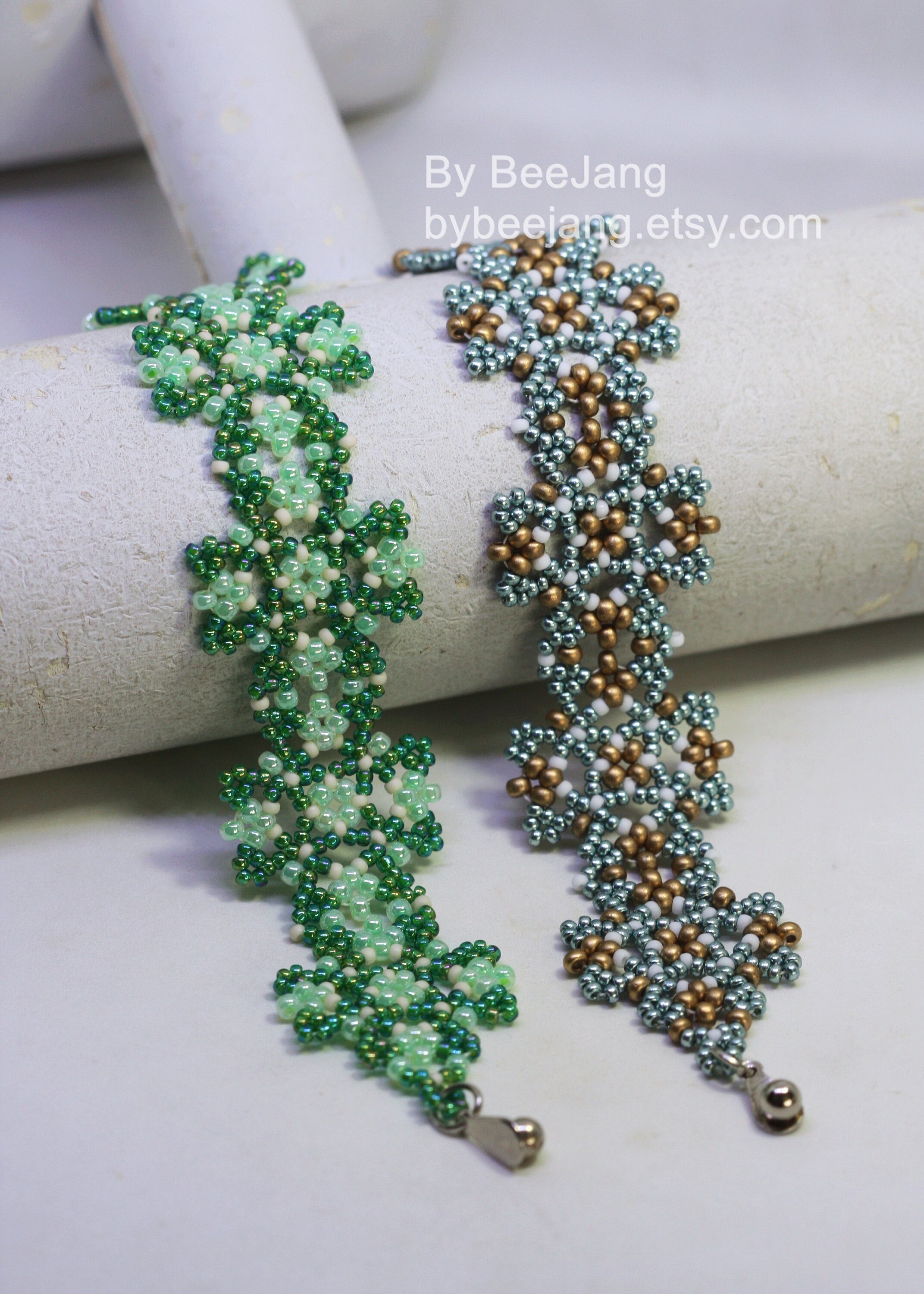 Beading Pattern Grianne Bracelet and Earrings Tutorial Digital Download ...