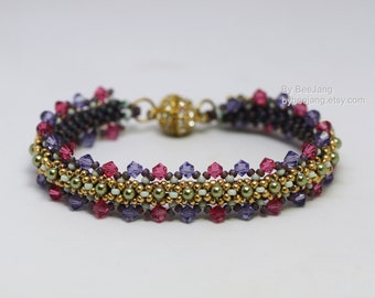 Beading Tutorials, Linda Bracelet, Beadweaving Pattern, Digital Download, PDF - Etsy