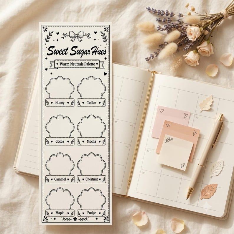 Color Swatch Card Template, Printable Blank Swatch Chart, Marker ...