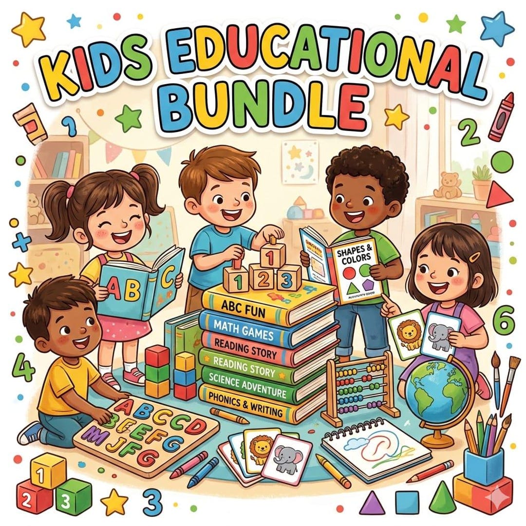 Ultimate Kids Educational Bundle – Preschool & Kindergarten Printable ...