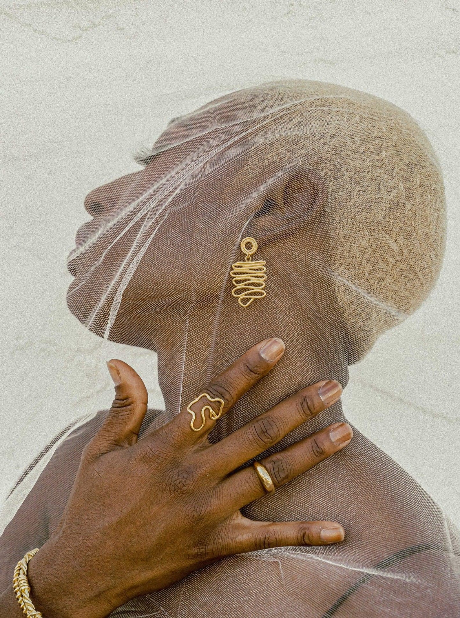 Puddle Ring by Dea Dia Gold Abstract Modernist Ring Flowing and Minimal ...