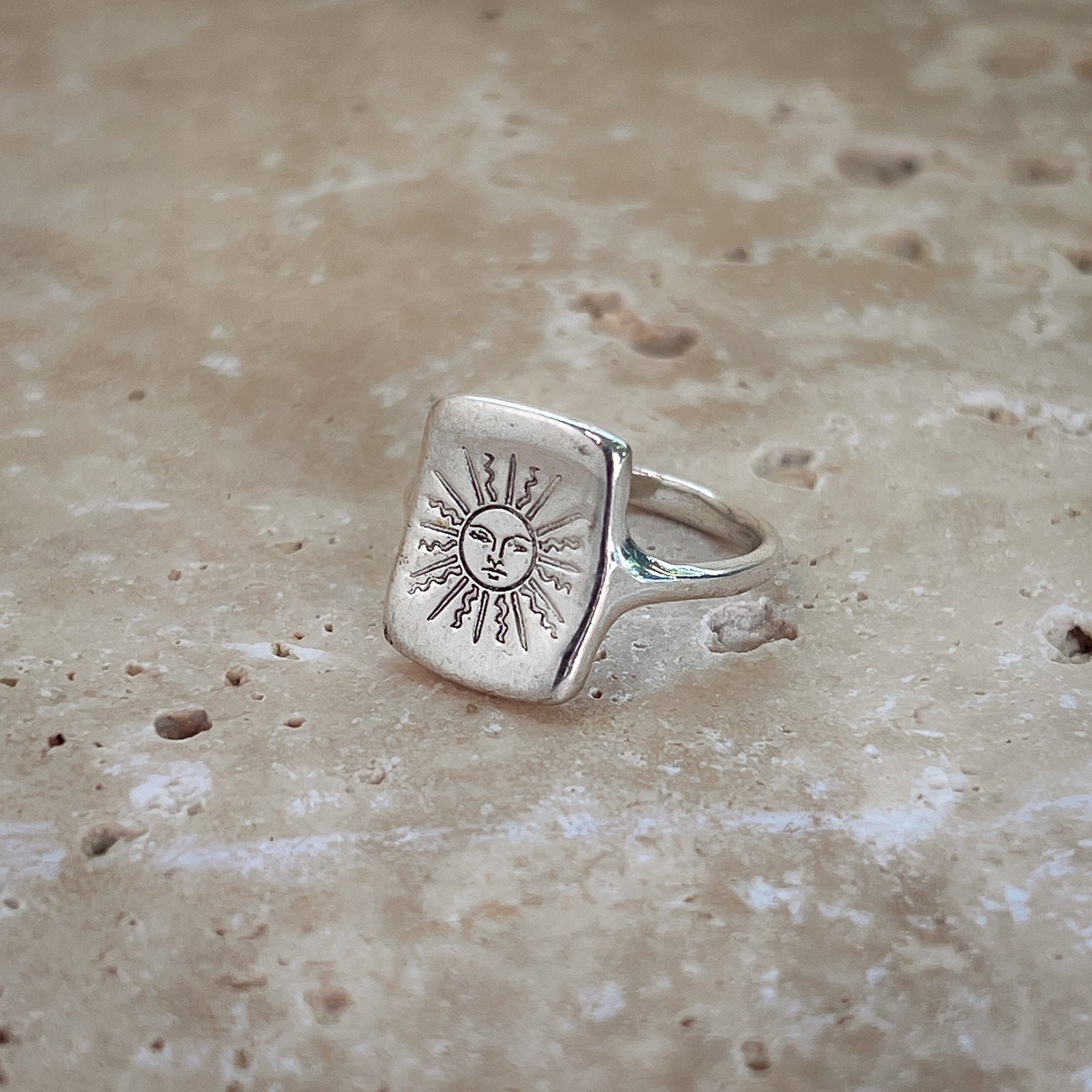 The Sun Tarot Ring by Dea Dia Tarot Card Ring Sun Ring Optimism ...