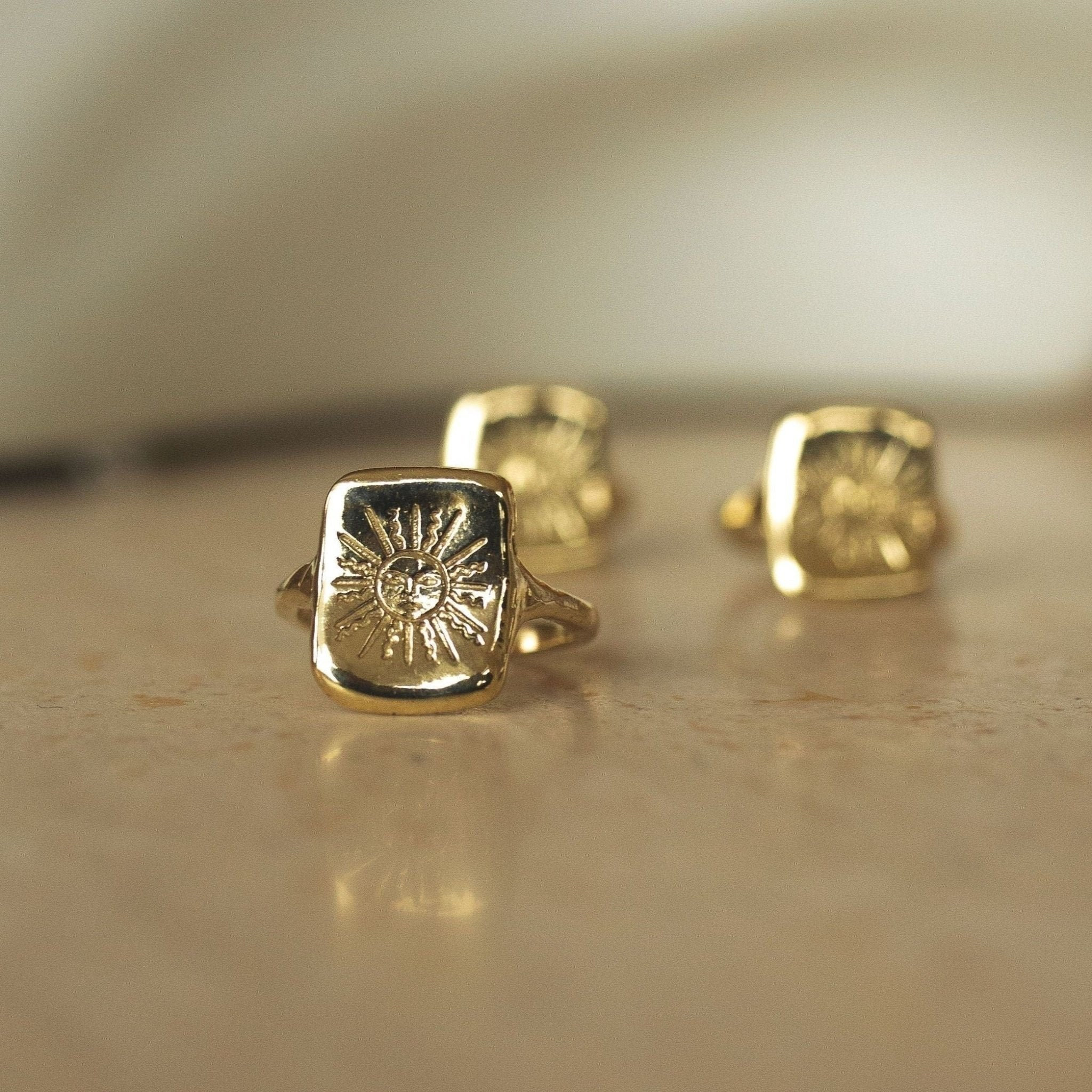 The Sun Tarot Ring by Dea Dia Tarot Card Ring Sun Ring Optimism ...