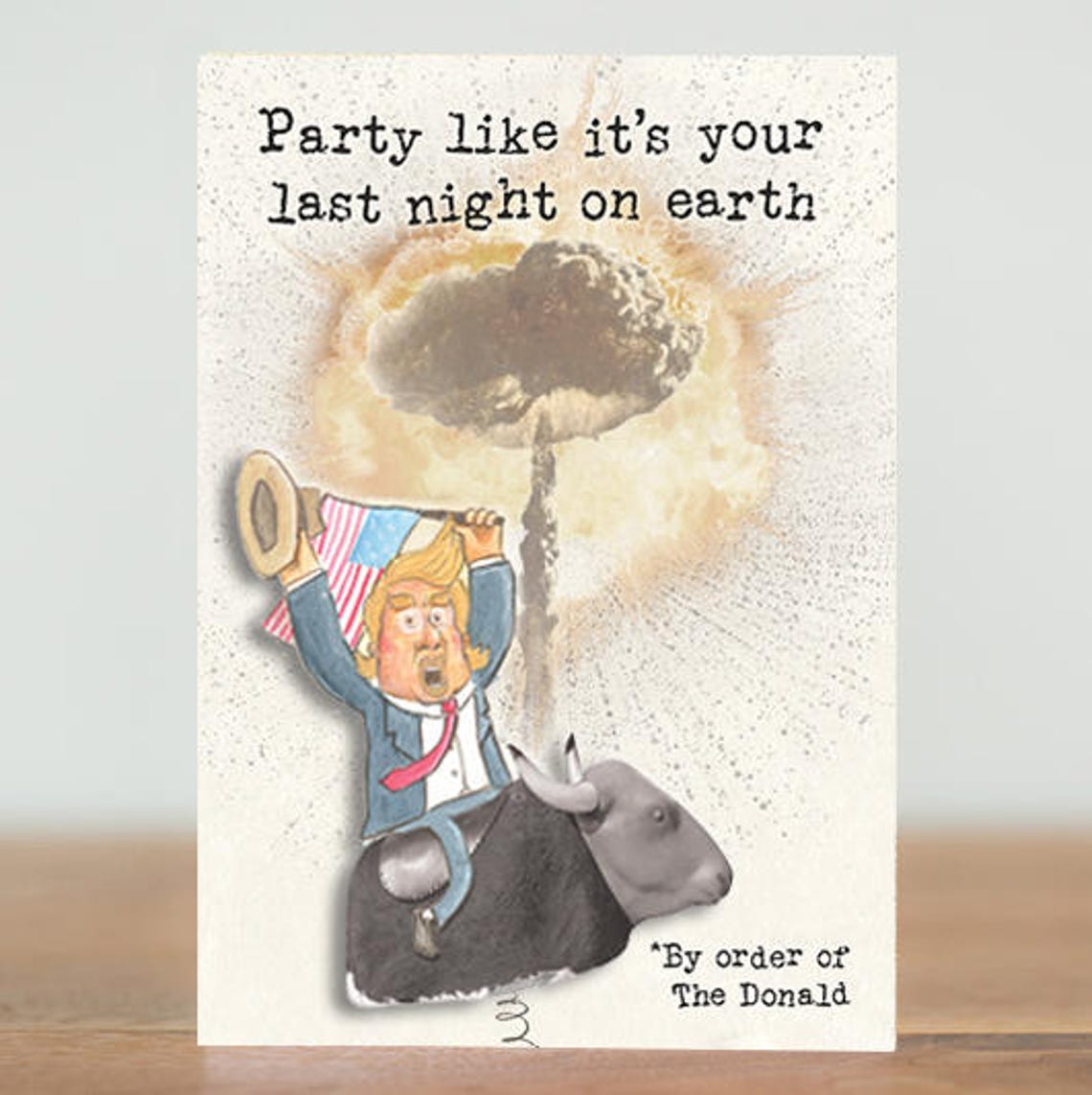 Ask Donald Donald Trump Greeting Cards Party Time Pop | Etsy