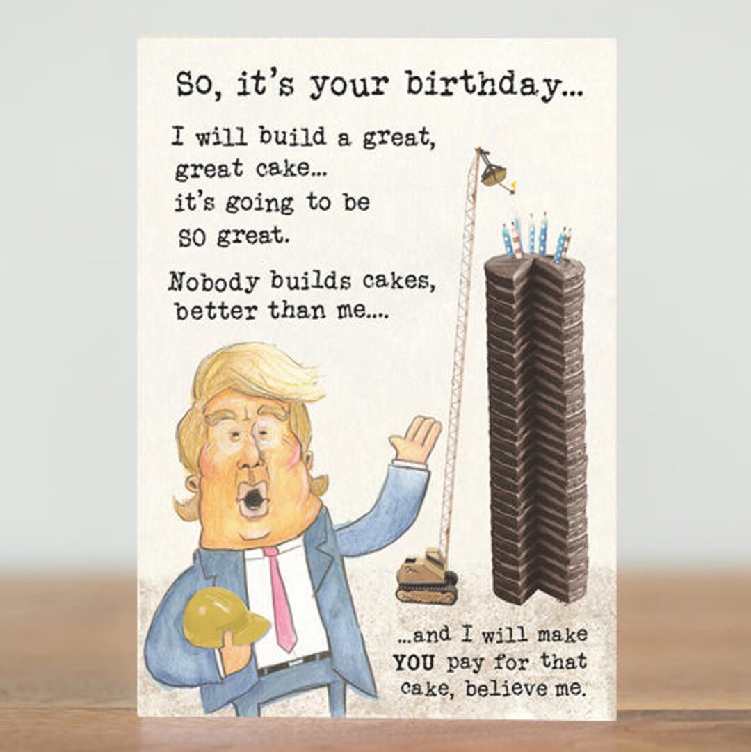 Ask Donald Donald Trump Greeting Cards Great Cake Pop - Etsy