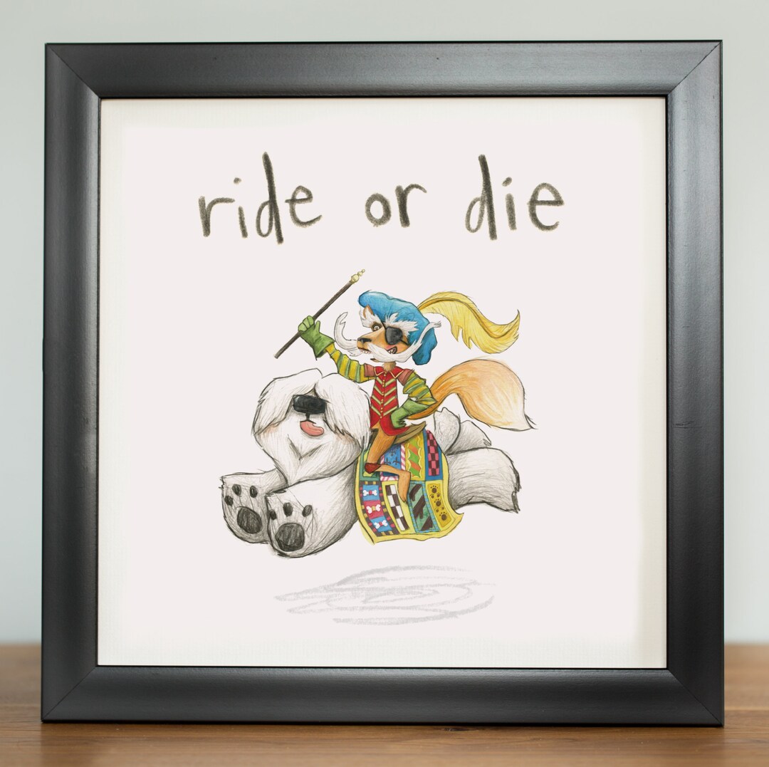 Ride or Die - Digital Print - Labyrinth, Sir Didymus Abrosius, Art ...