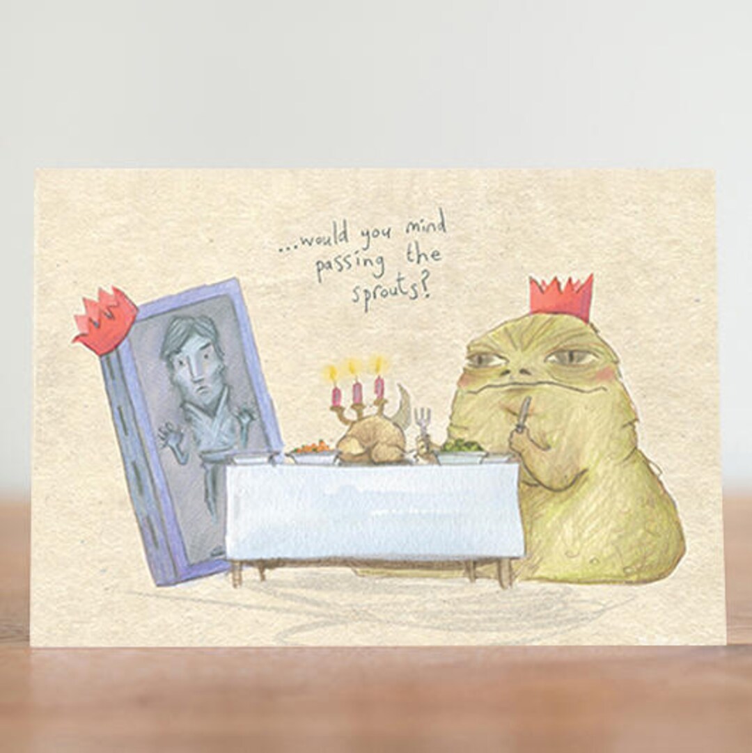 Stars Are Braw Christmas Greeting Cards Jabba the Hutt Han - Etsy
