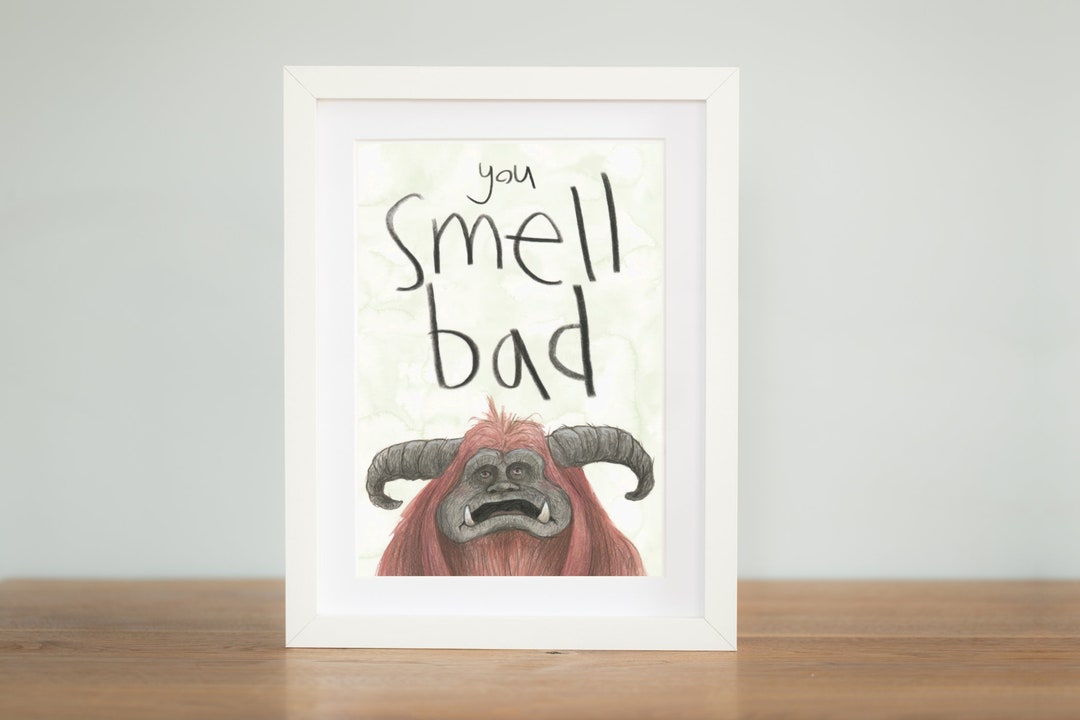 Labyrinth Ludo Print: 'you Smell Bad' - 80s Movie Art - Etsy