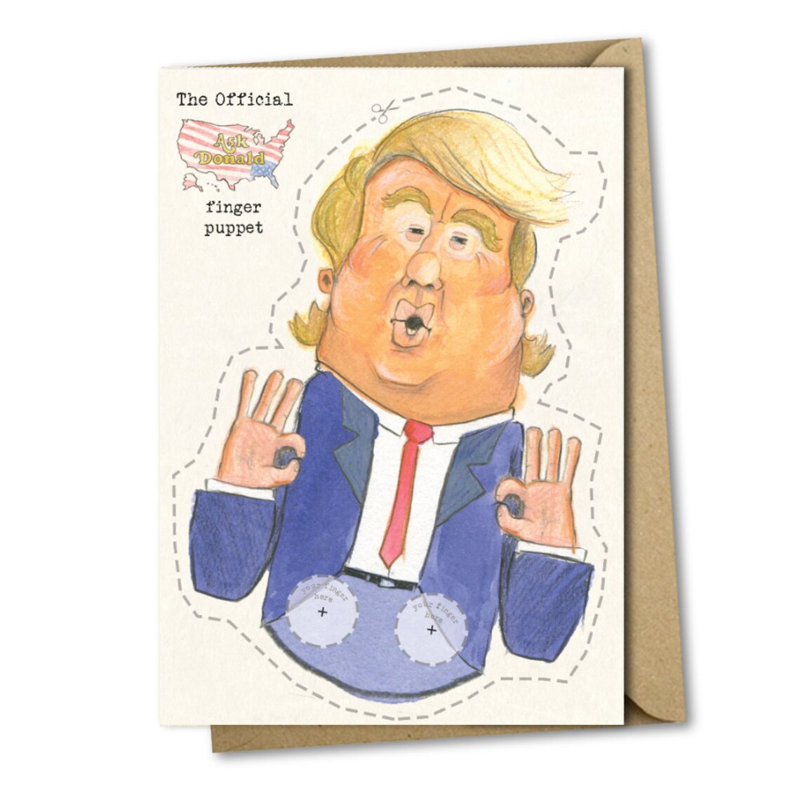 Ask Donald Trump 4 Pack Cards II USA Greetings Cards Fun - Etsy