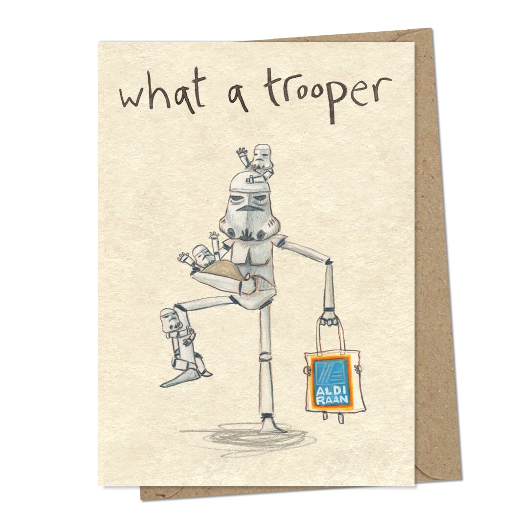Stormtrooper Family Card: Sci-fi Mothers/fathers Day Card - Etsy