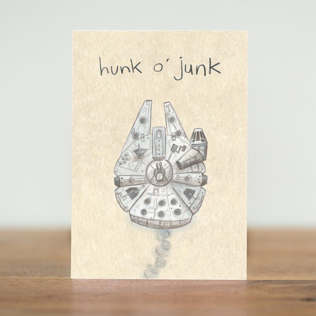 Millennium Falcon Card: Funny Sci-fi Birthday, Valentine's Gift - Etsy