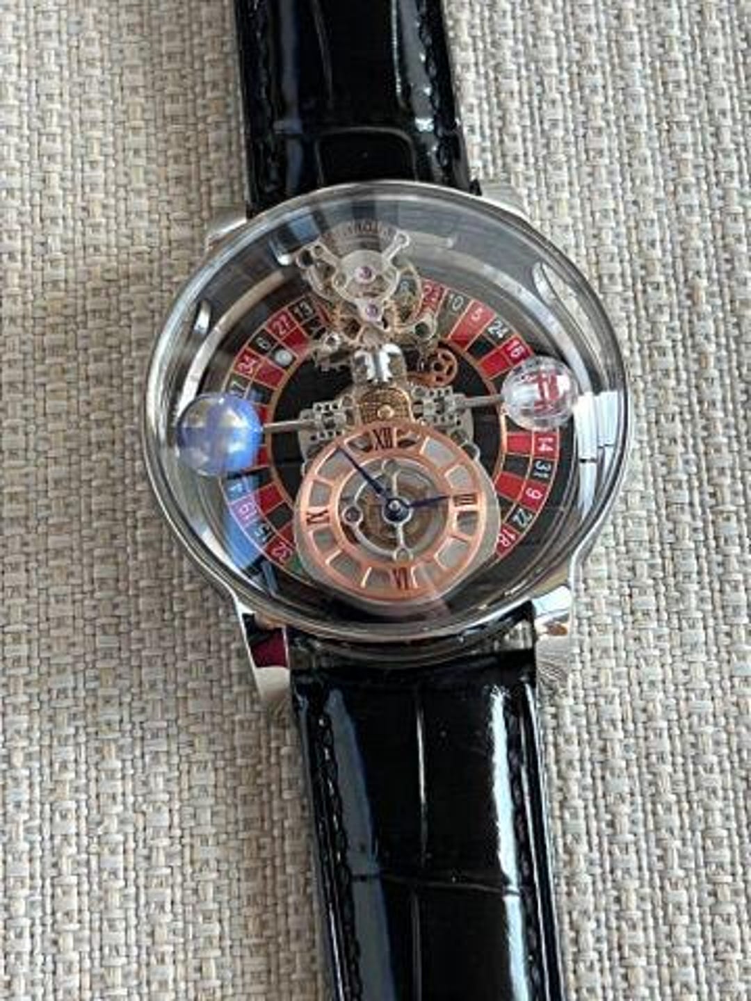 Luxury Roulette Dial Automatic Watch – Skeleton Mechanical Watch for ...