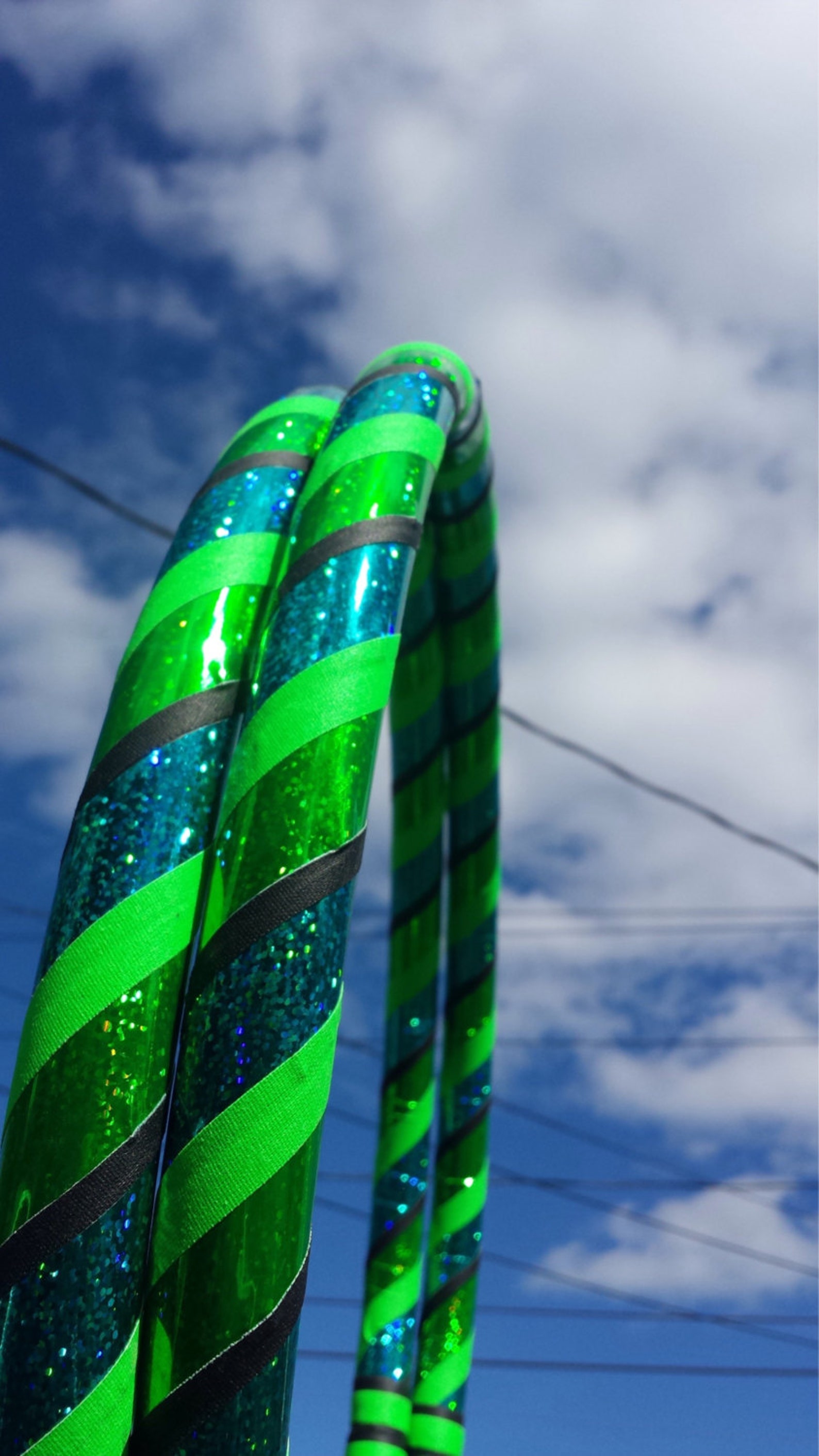 Neon Carnival Collapsible Hula Hoop // Custom // Any Size // | Etsy