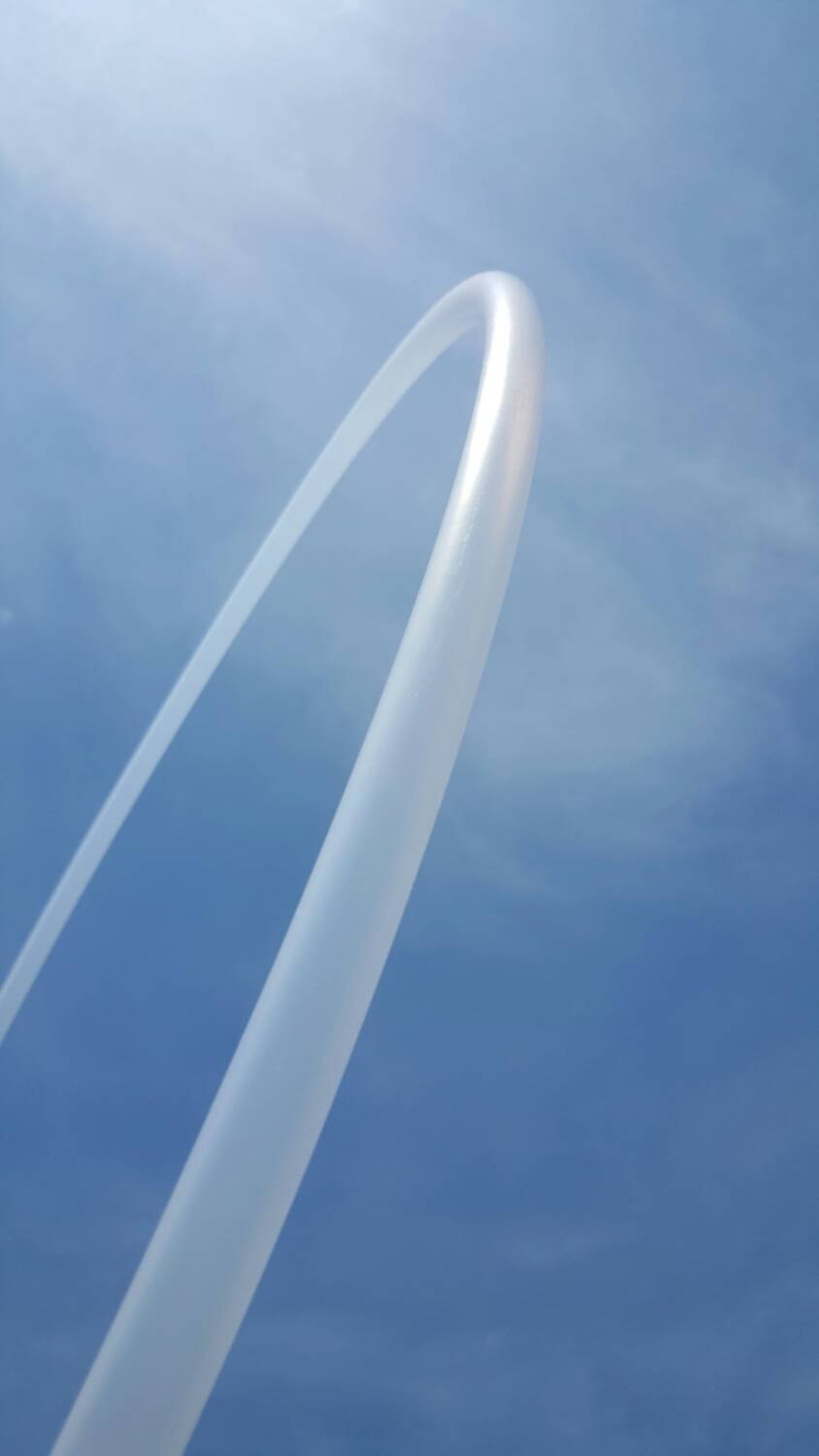 Clear GLOW Polypro Hoop // UV Blacklight Reactive // Collapsible Travel ...