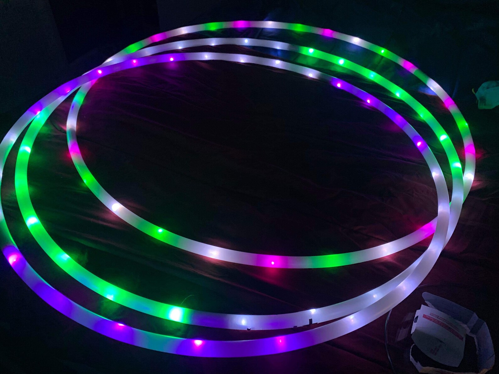 Led Light Up Hula Hoop Purple White Bright Etsy