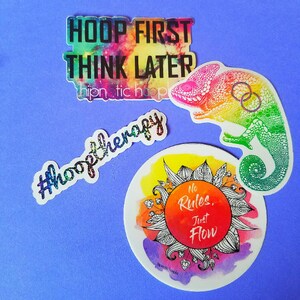 Hoop Therapy Sticker Label hooptherapy // Hooper // Hoop Dancer // Hoop ...