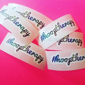 Hoop Therapy Sticker Label hooptherapy // Hooper // Hoop Dancer // Hoop ...