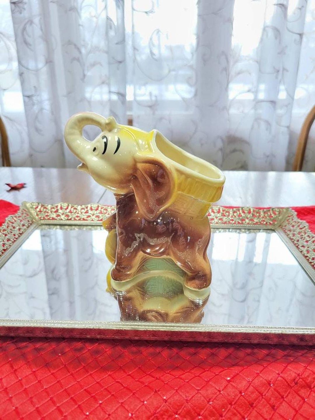 Vintage Circus Elephant Planter, Royal Copley Succulent Planter - Etsy