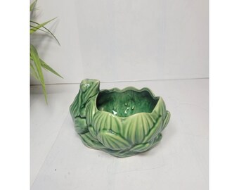Mccoy Planter Green Basket Weave. Mc Coy Pot Flower Pot Planter Vintage ...