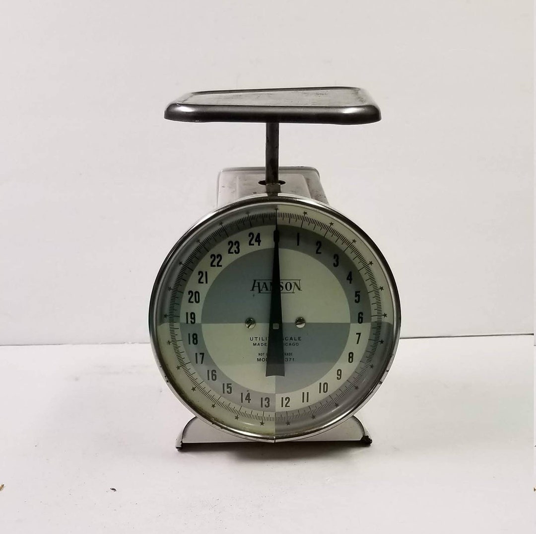 Vintage Kitchen Scale Hanson Model 1371 25 Lb Utility - Etsy