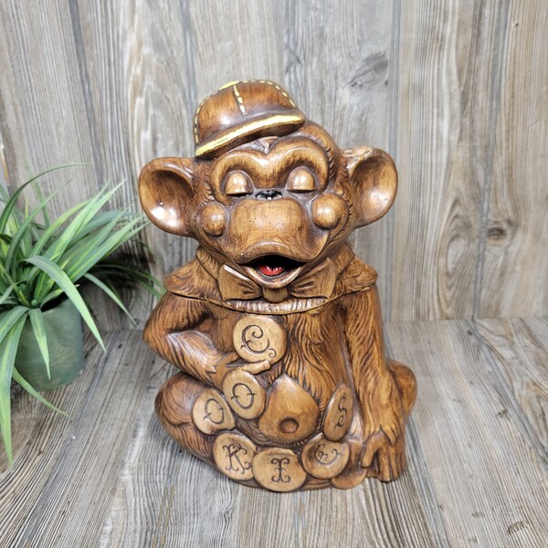Monkey Cookie Jar - Etsy