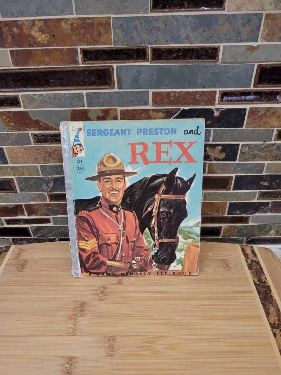 Vintage Sergeant Preston & Rex Horse, Elf Rand Mcnally 1956 Children's ...