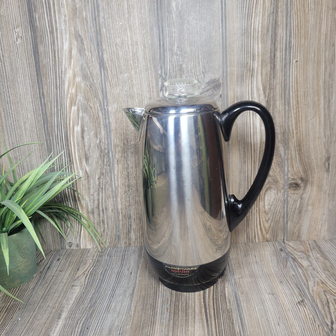 Vintage Farberware Coffee Pot, Superfast Electric Percolator, 12 Cup ...