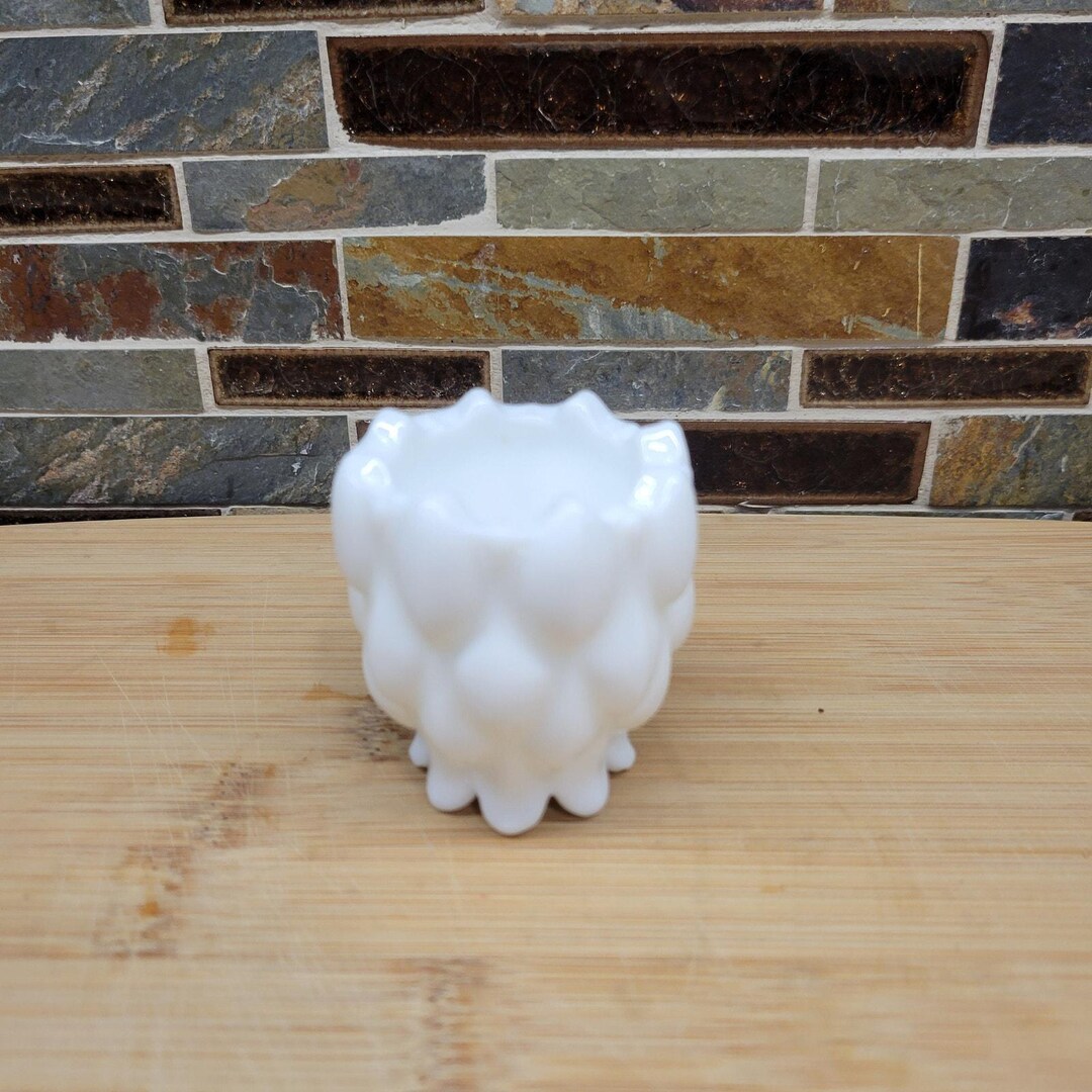 Vintage Fostoria Frisco Milk Glass Toothpick Holder - Etsy