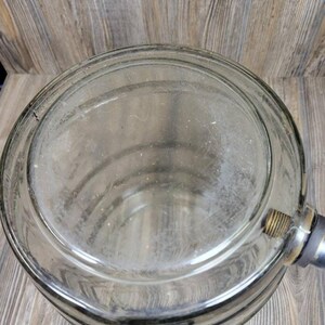 Vintage Iced Tea Dispenser, Barrel Shaped Glass, Black Bakelite Lid - Etsy