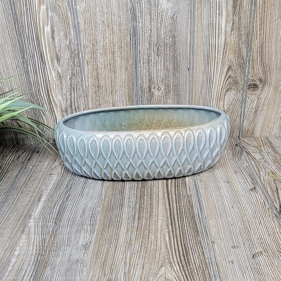 Vintage Red Wing Pottery Planter 642, Oval MCM Loop Design - Etsy