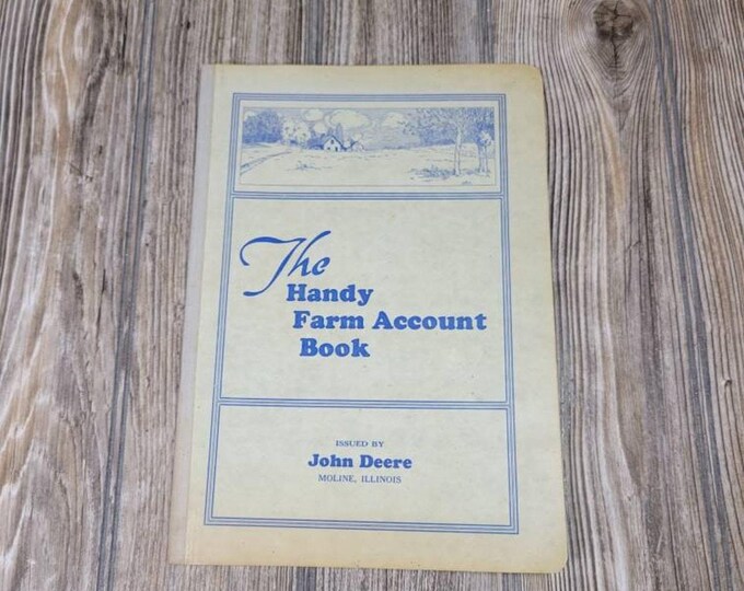 Vintage 1940 John Deere the Handy Farm Account Book Unused - Etsy