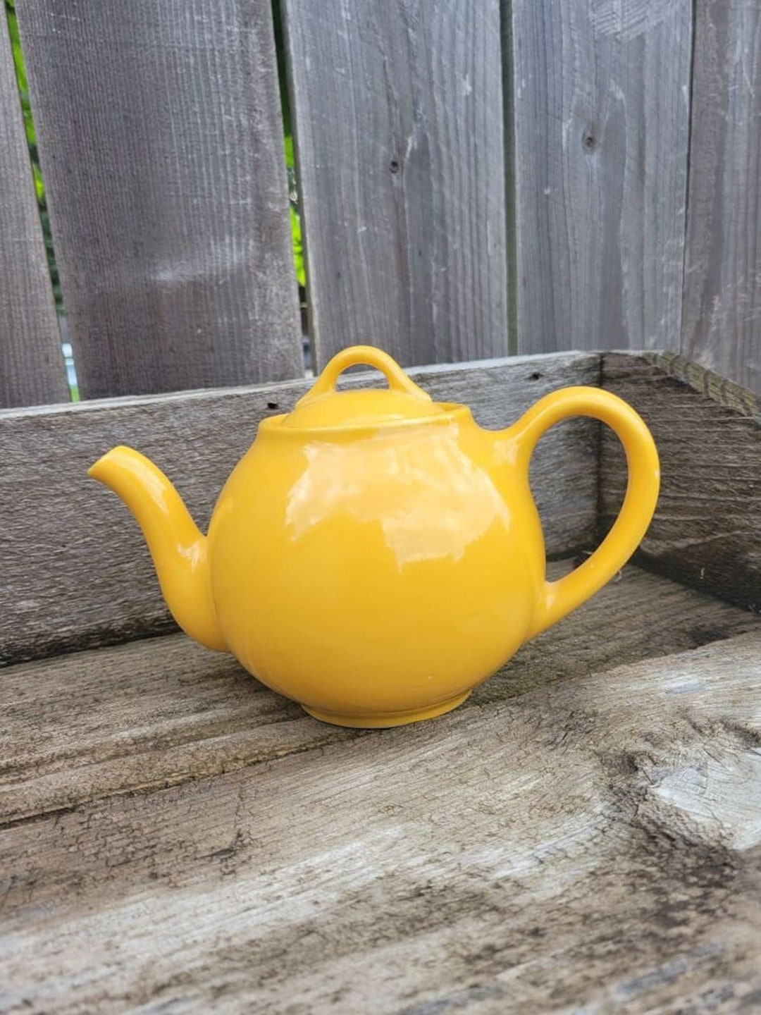 Vintage Lipton Teapot, Mustard Yellow, Hall China, French Country ...