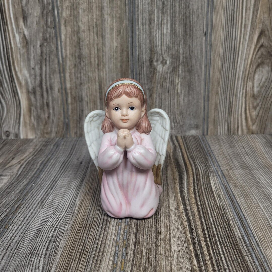 Vintage Homco Angel 1412, Precious Prayers Girl Figurine - Etsy