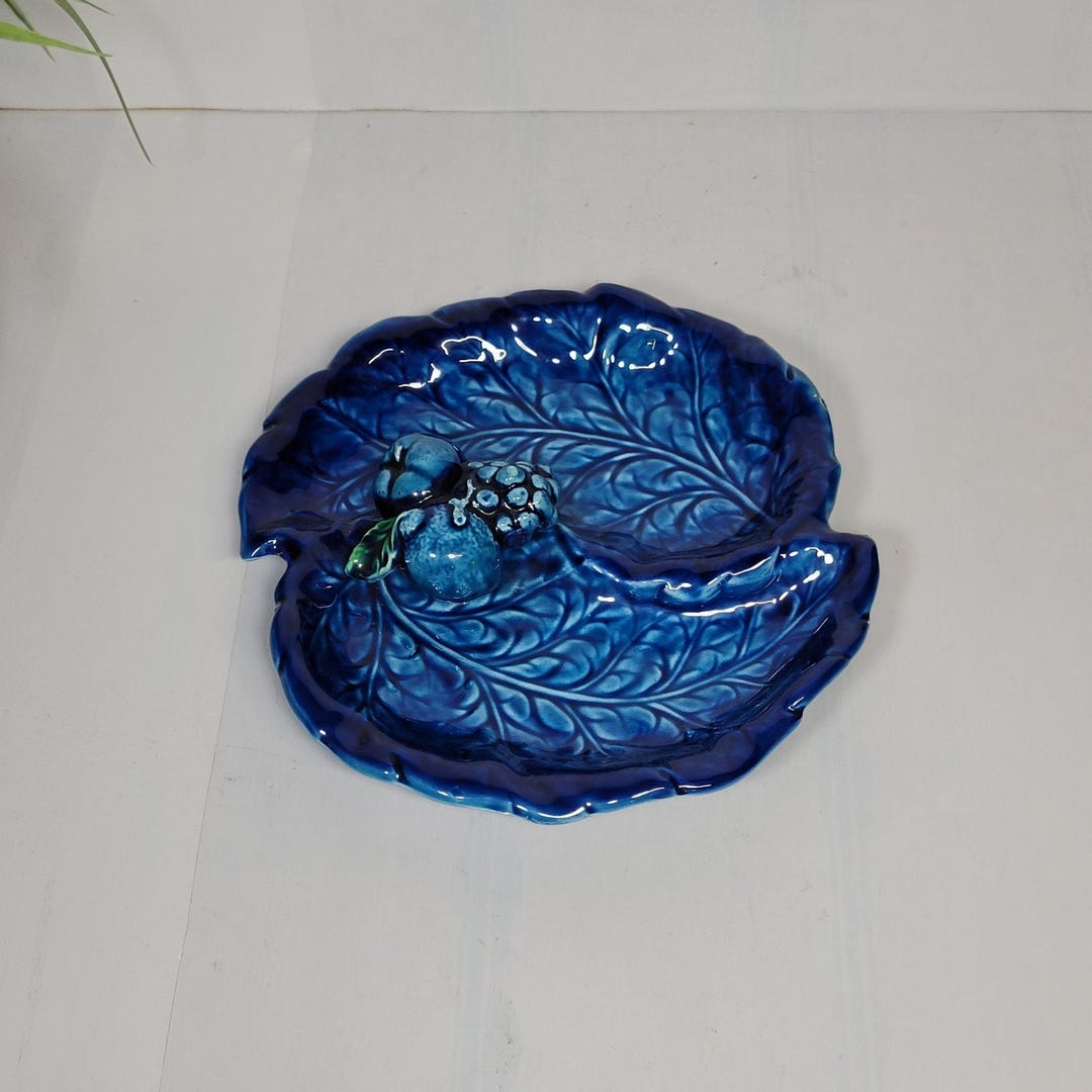 Vintage Inarco Blue Mood Indigo Divided Relish Dish Tidbit Tray - Etsy