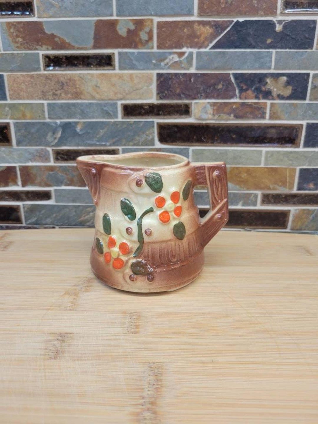 Vintage American Bisque Butter Churn Cream Pitcher, Farmhouse Kitchen ...