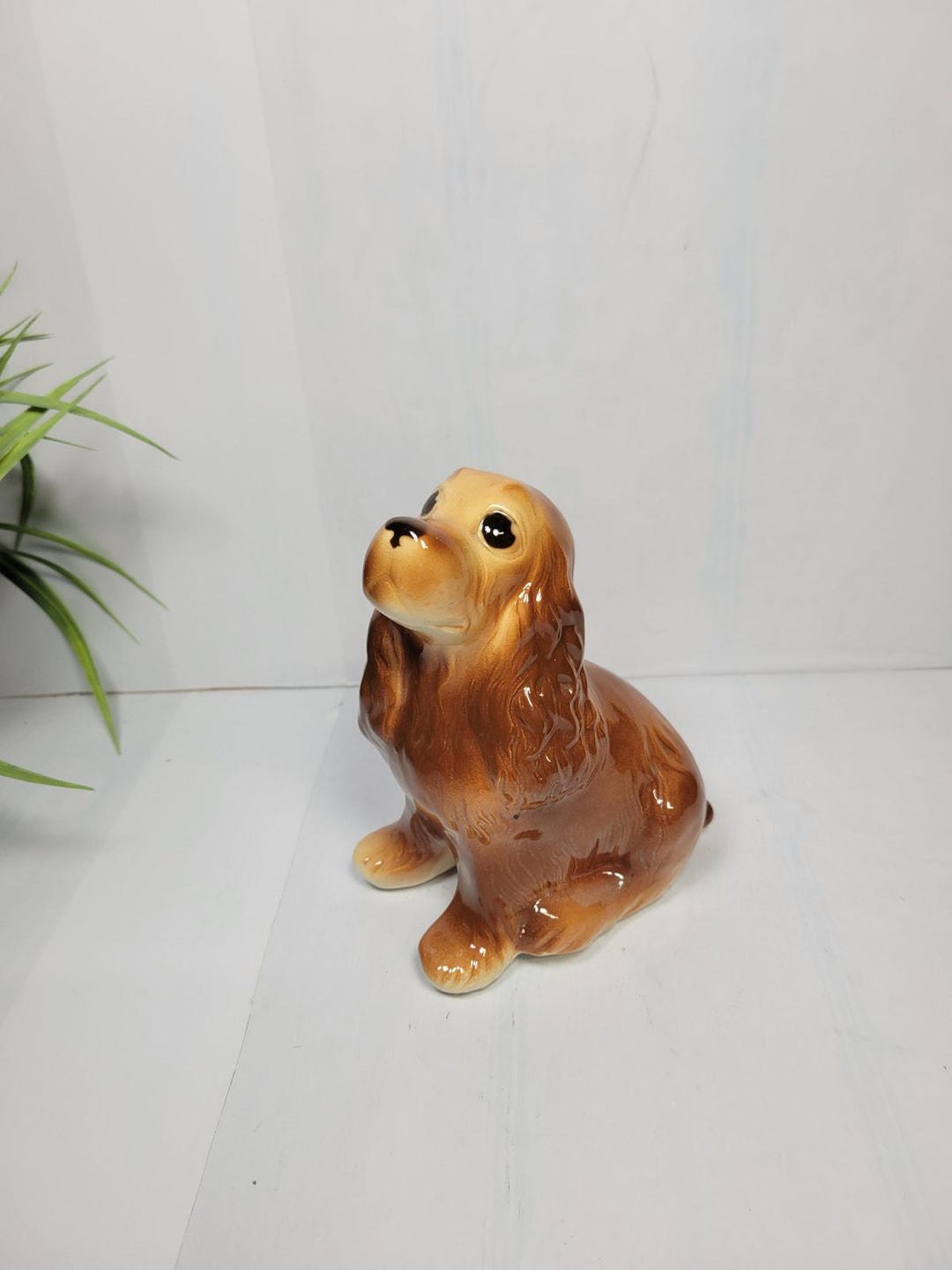 Vintage Royal Copley Cocker Spaniel Figurine Head Tilted Up - Etsy