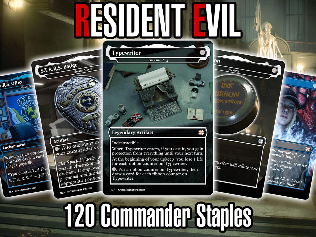 120+ Proxy Commander Staples Set, Resident Evil Themed MTG Cards - Etsy