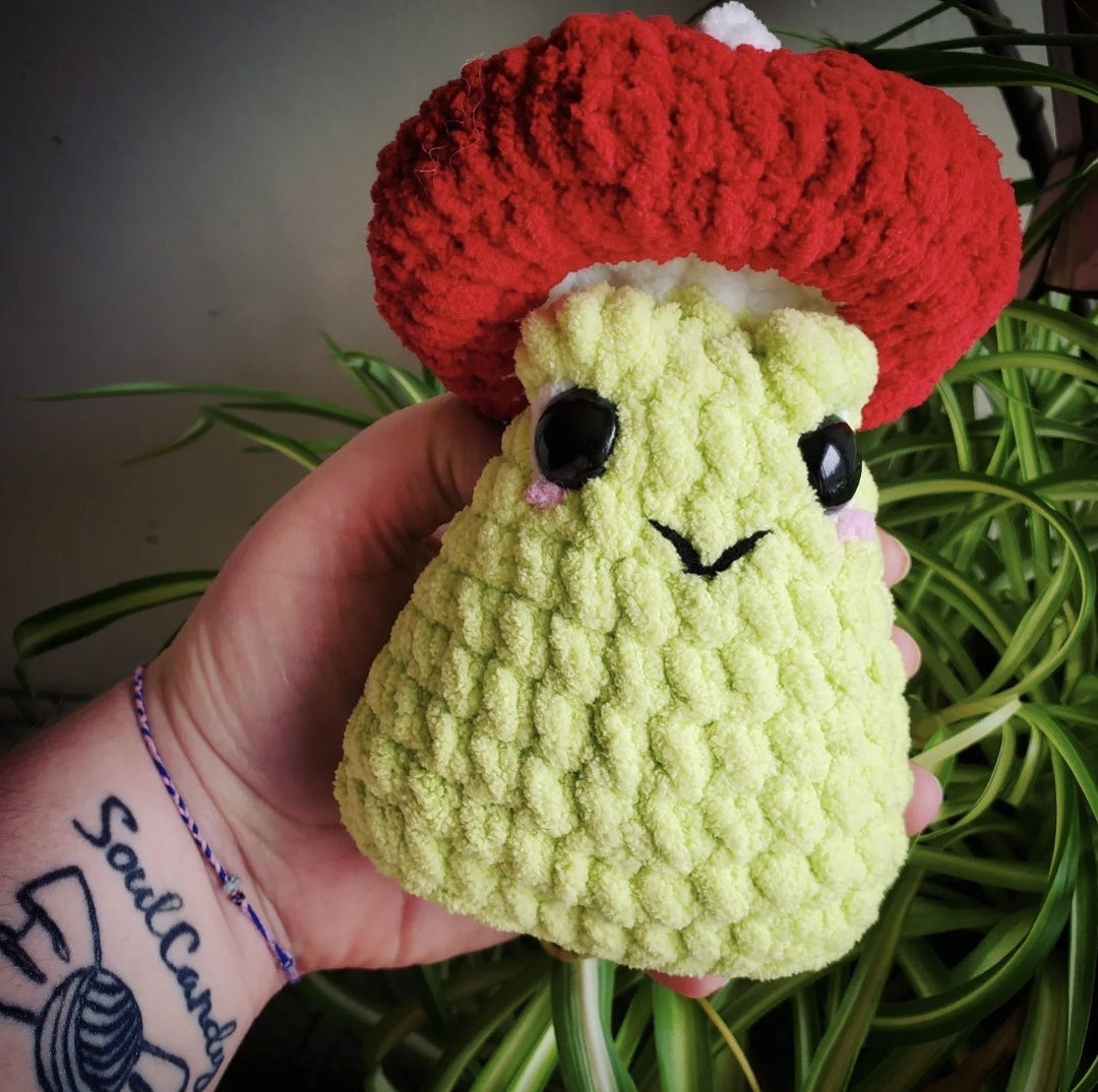 Digital PDF Toadstool Plush Crochet Pattern Mushroom Frog Plush Toad ...