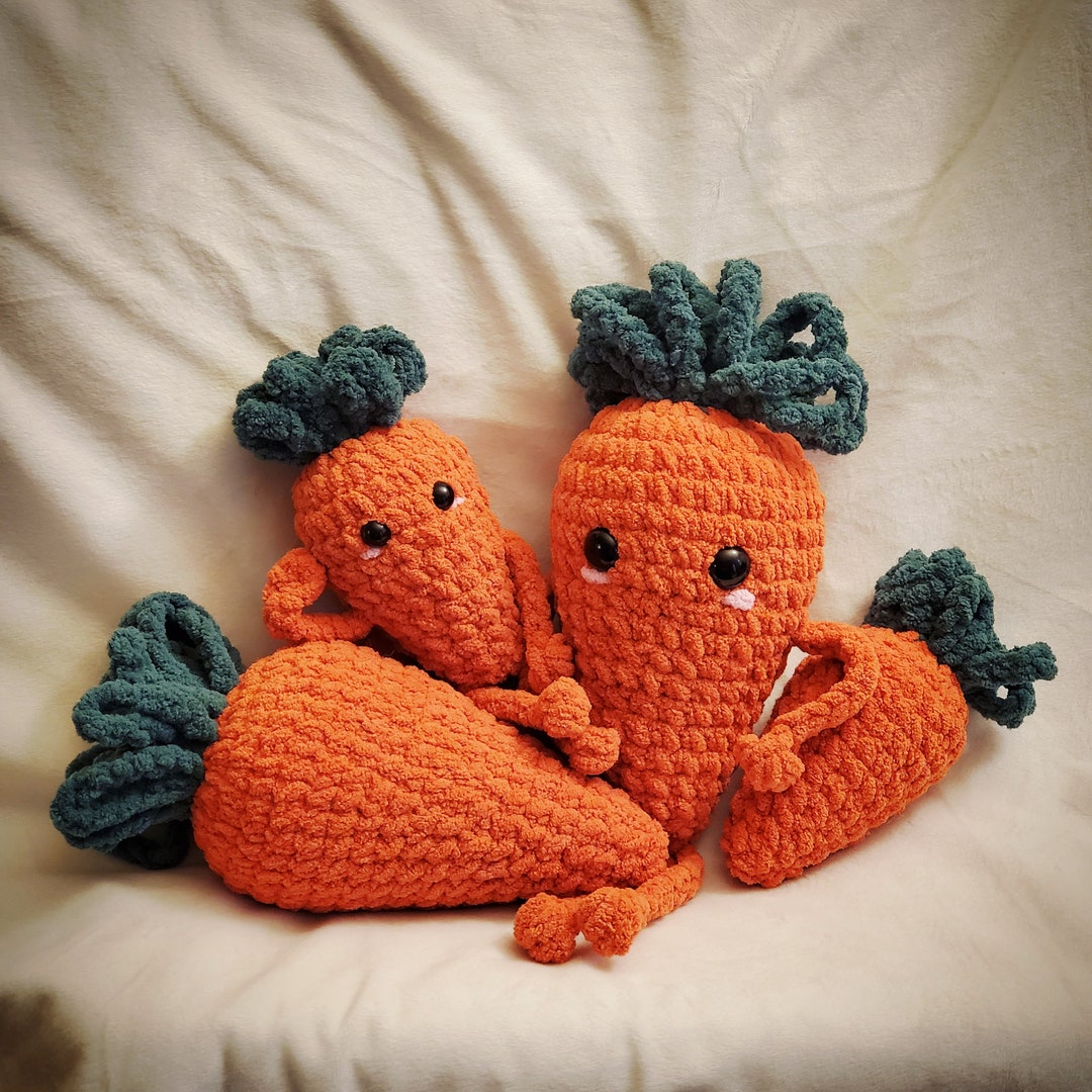 Digital PDF Dapper Danver Carrot Bunch Plush Crochet Pattern Carrot ...