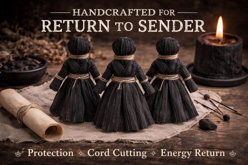 Return to Sender Effigy Doll | Corn Husk Ritual Tool for Release ...