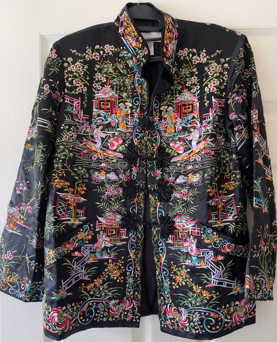 Vintage Silk Asian Jacket Village theme "Vintage" by … - Gem