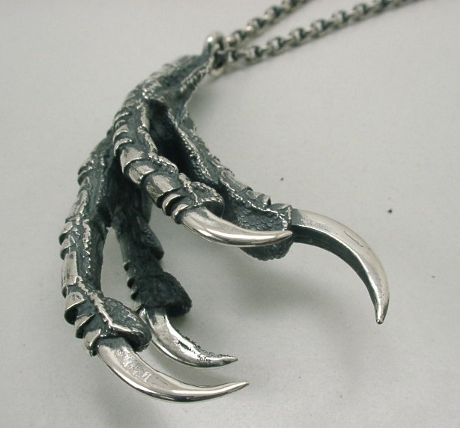 Raven Claw Pendant Sterling Silver without Chain - Etsy