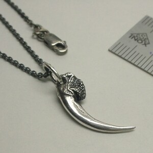 Single Barn Owl Talon Pendant - Sterling Silver - Etsy